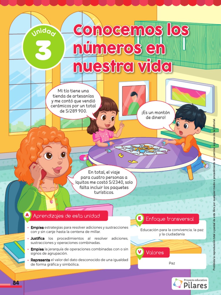 Matemática - 3er Grado - Unidad 3 (SR) | PDF | Matemática Elemental ...