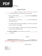 Affidavit of Destruction & Mutilation of Passport | PDF