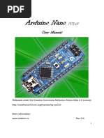 Arduino Nano User Manual | PDF | Arduino | Information And Communications Technology