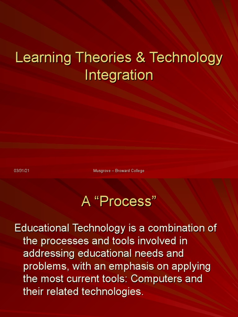 Learning Theories & Technology Integration | PDF | Constructivism ...