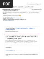 Final Exam Gen. Chem1 | PDF | Mixture | Chemical Substances