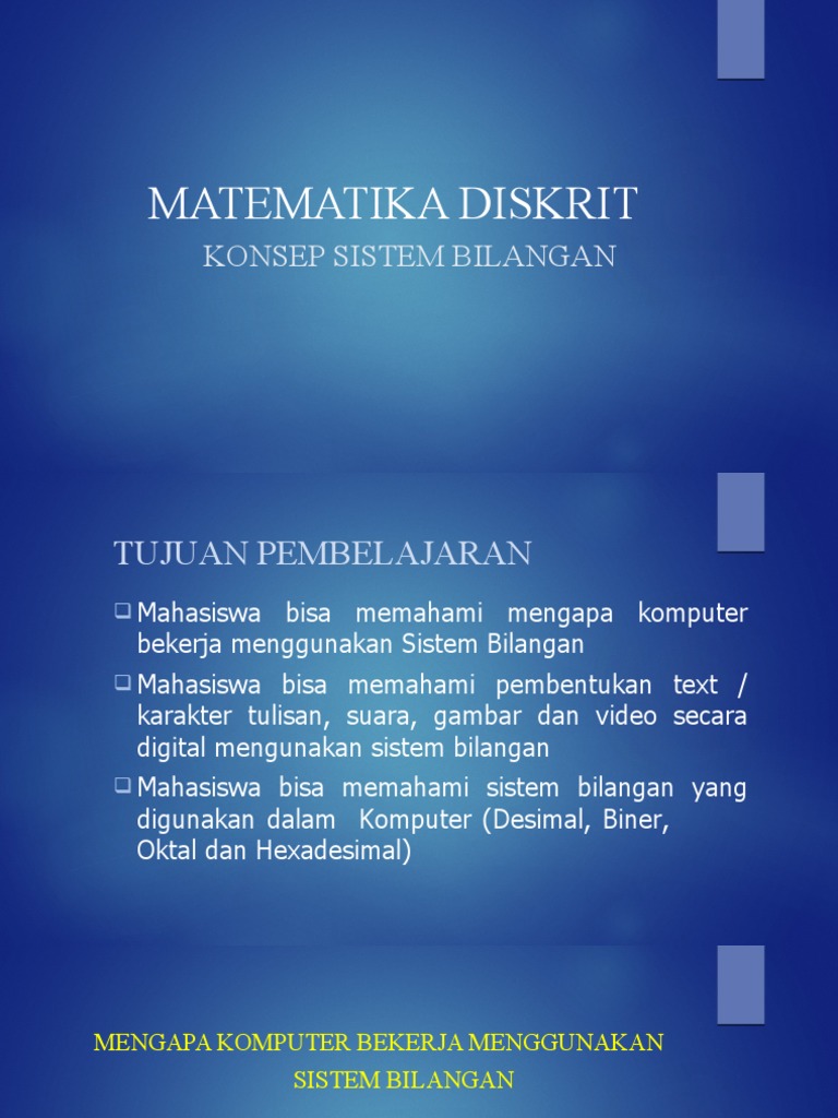 02 - Matematika Diskrit - Konsep Sistem Bilangan | PDF