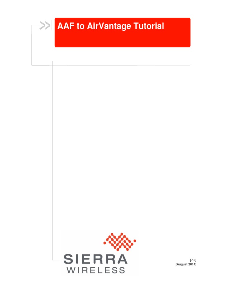 AAF To AirVantage Tutorial | PDF | Radio | Command Line Interface