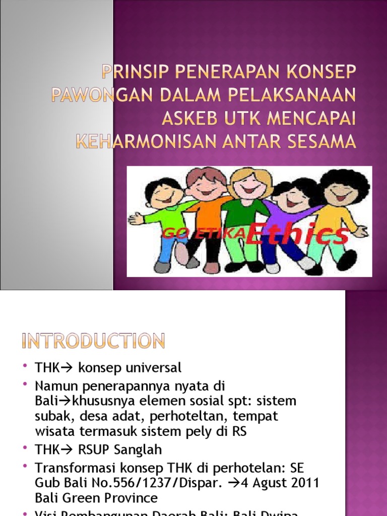 Prinsip Penerapan Konsep Pawongan 1 | PDF