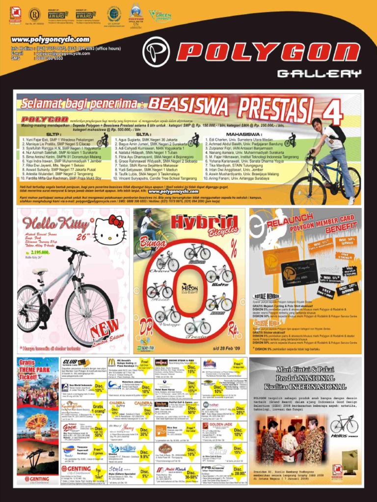 Brosur Sepeda Polygon | PDF