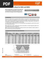 Threaded Rod Technical Data Sheet | PDF | Galvanization | Screw