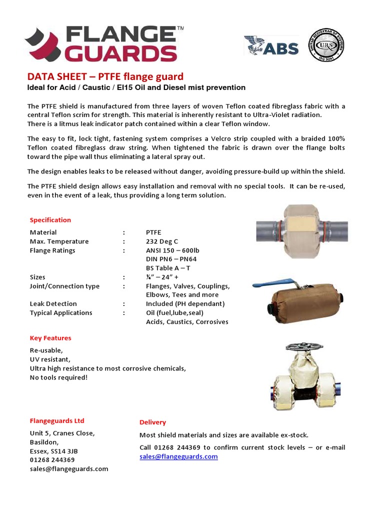 FG PTFE Data Sheet | PDF