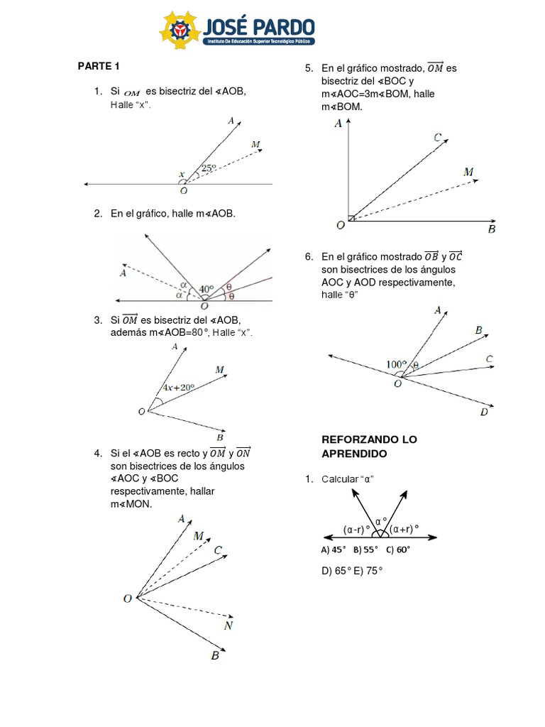 Tema 1 Lineas y Angulos | PDF | Geometría Elemental | Geometría