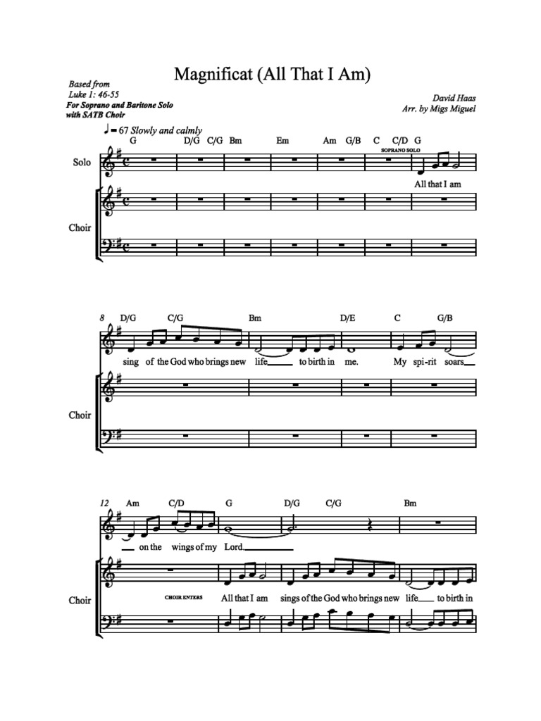 All That I Am (Magnificat) | PDF