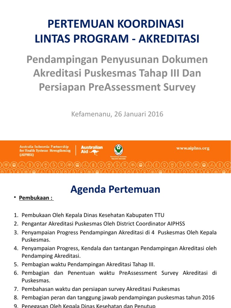 AIPHSS PowerPoint Pendampingan Akreditasi Tahap III | PDF
