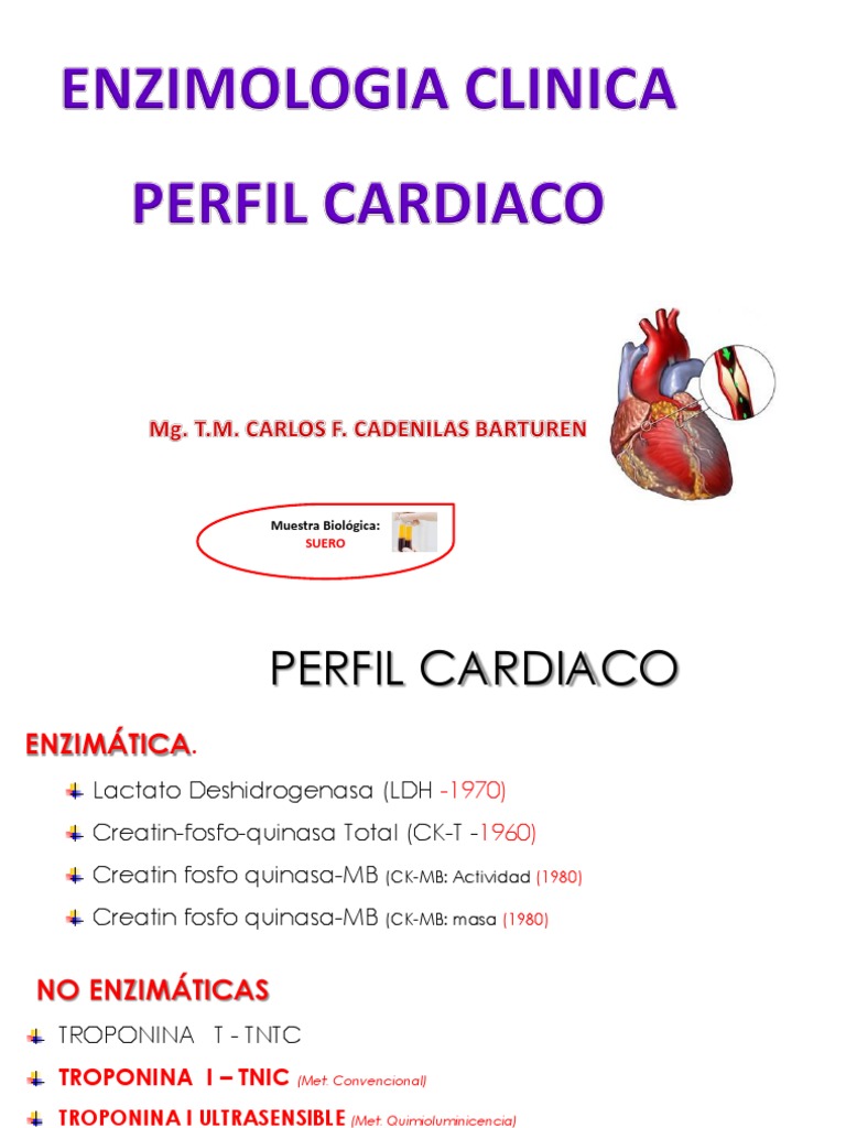 PERFIL CARDiACO | PDF | Infarto de miocardio | Sistema cardiovascular