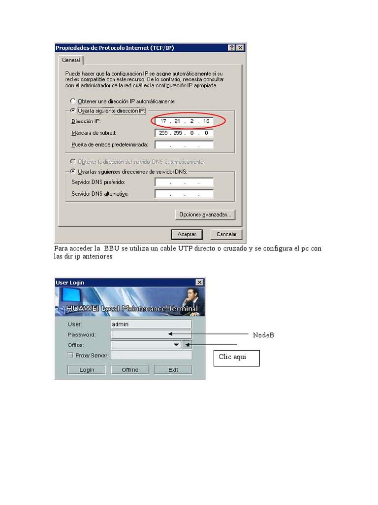 Conf LMT Huawei Nodo B | PDF | Edad de información | Transmisión de datos