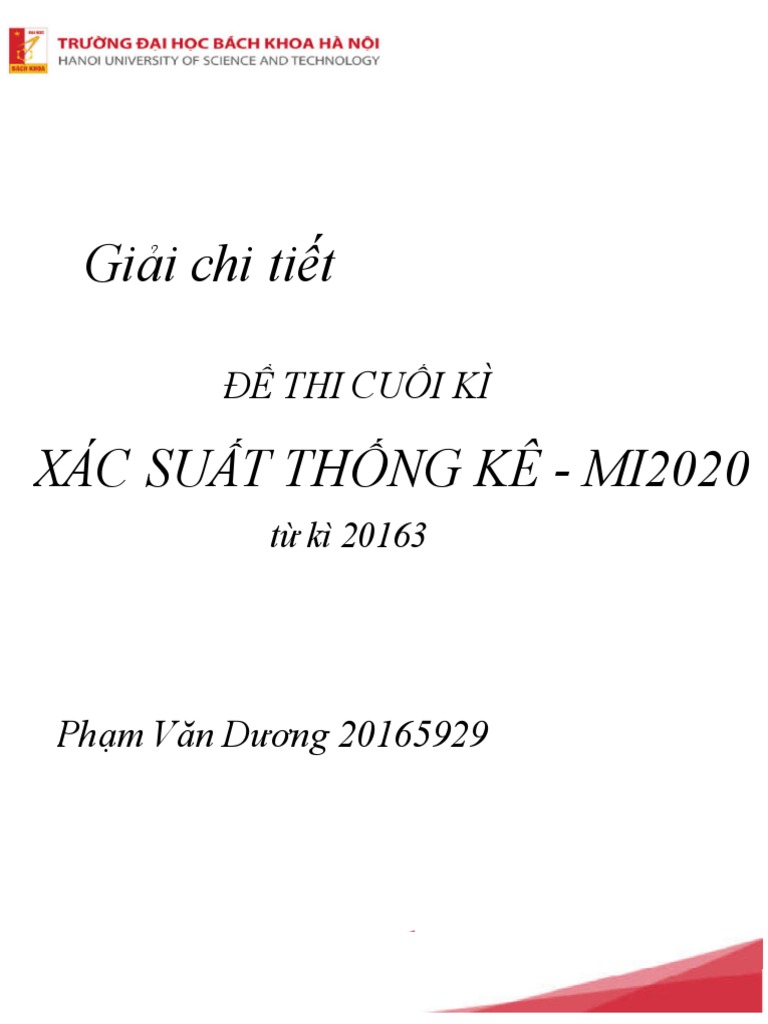 Đề thi XSTK | PDF