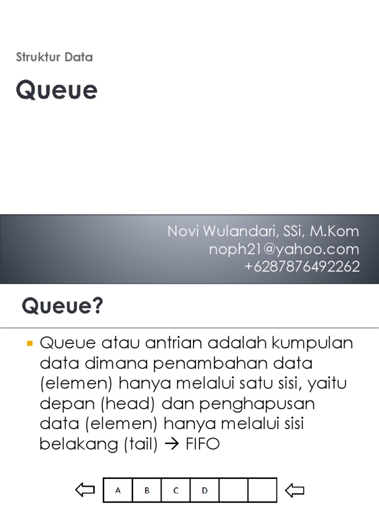 Struktur Data - 8 - Queue - 2020 | PDF