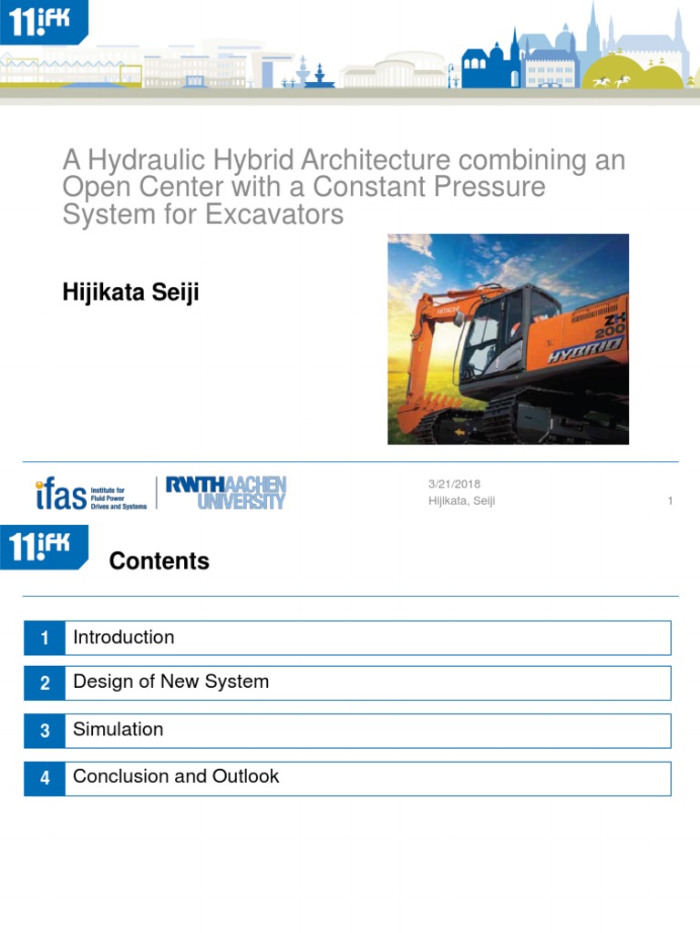Hydraulic Hybrid Architecture Combining An Open Center With A Constant ...