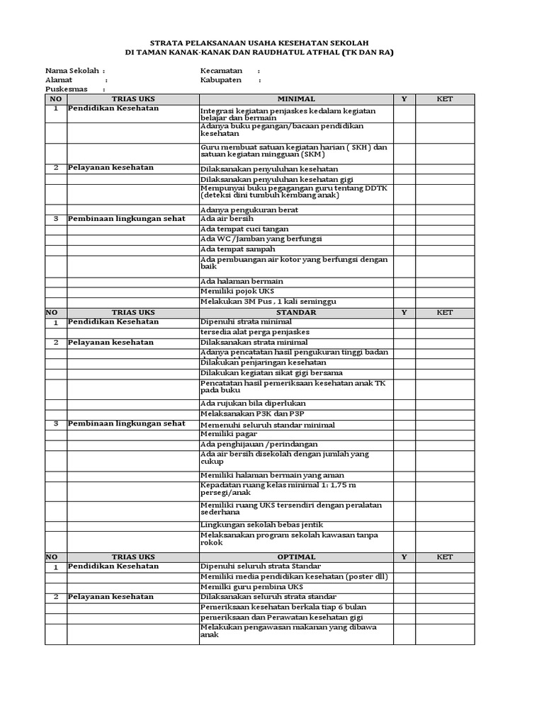Penghitungan Strata Uks | PDF