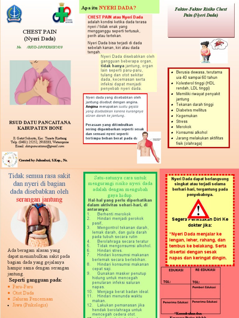 Leaflet Chest Pain | PDF