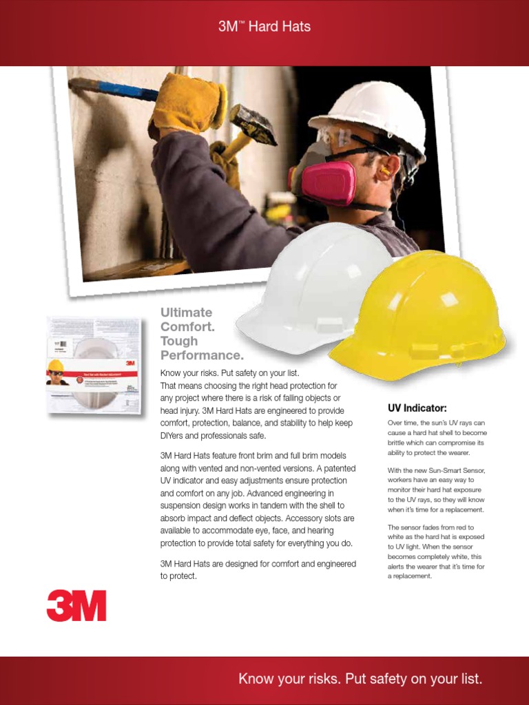 3M Hard Hats: Ultimate Comfort. Tough Performance | PDF | Hat | Safety