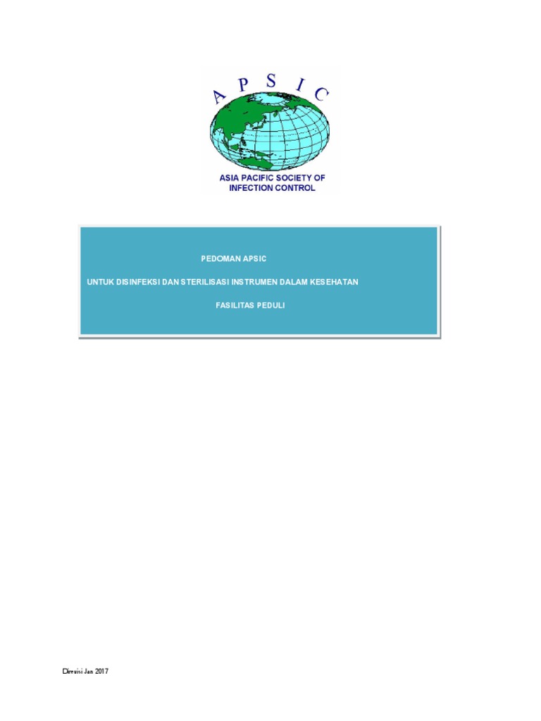 APSIC Sterilization Guidelines 2017.en - Id | PDF