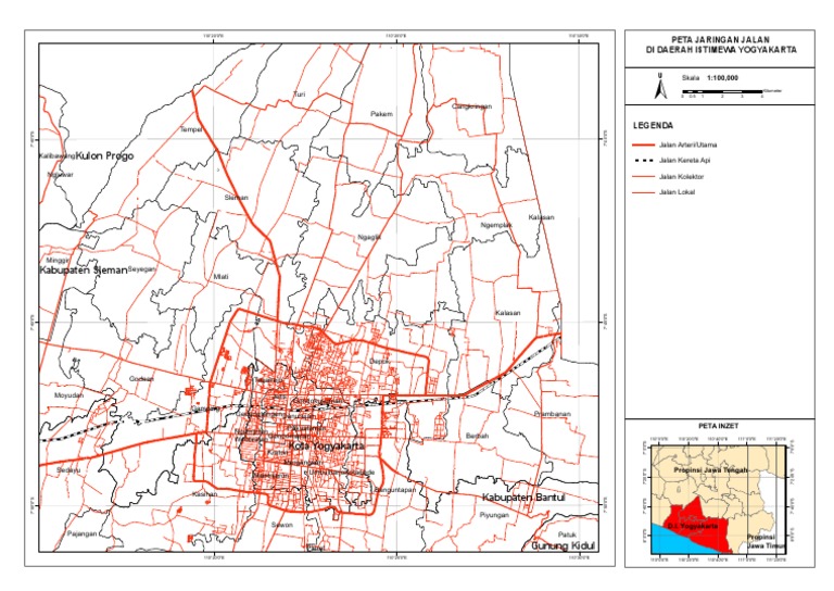 Peta Jalan Daerah Istimewa Yogyakarta | PDF