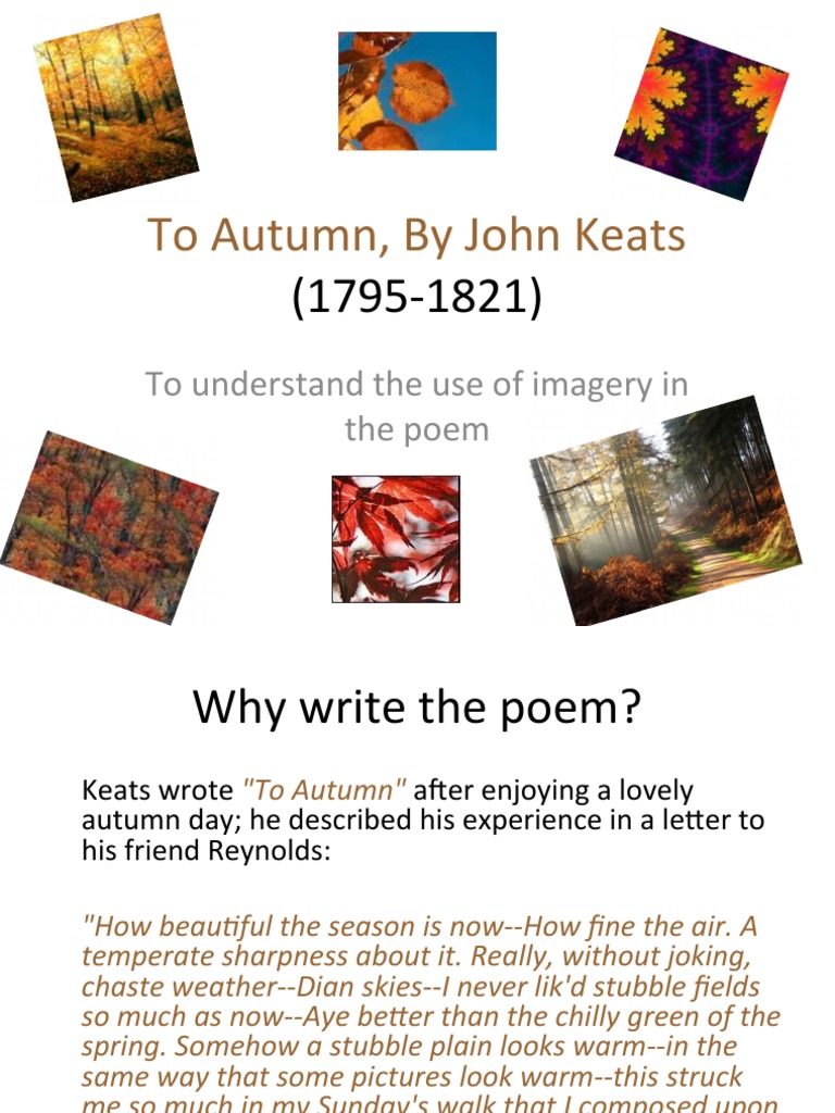 To Autumn, by John Keats | PDF | Poetry