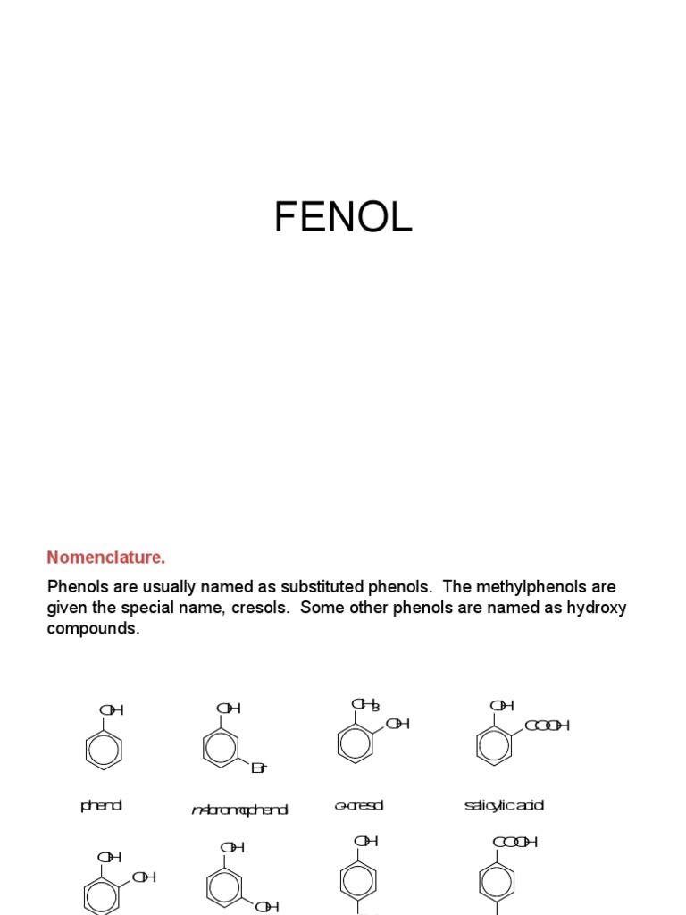 Fenol | PDF | Amine | Carboxylic Acid