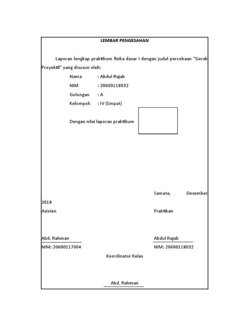 Gerak Proyektil | PDF