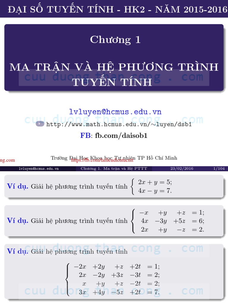 Dai-So-B1 - Le-Van-Luyen - Chuong-1 - Ma-Tran-Va-He-Phuong-Trinh-Tuyen-Tinh - (Cuuduongthancong ...