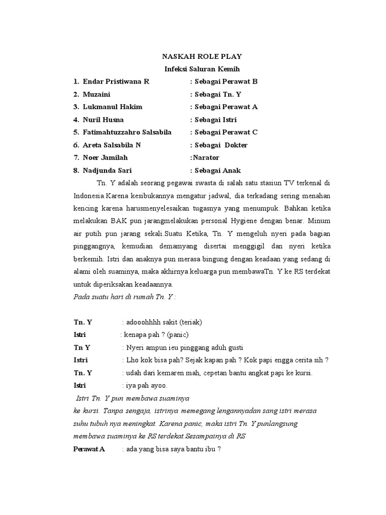Naskah Role Play Isk | PDF