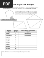 Interior Angles of Polygons Worksheet | PDF