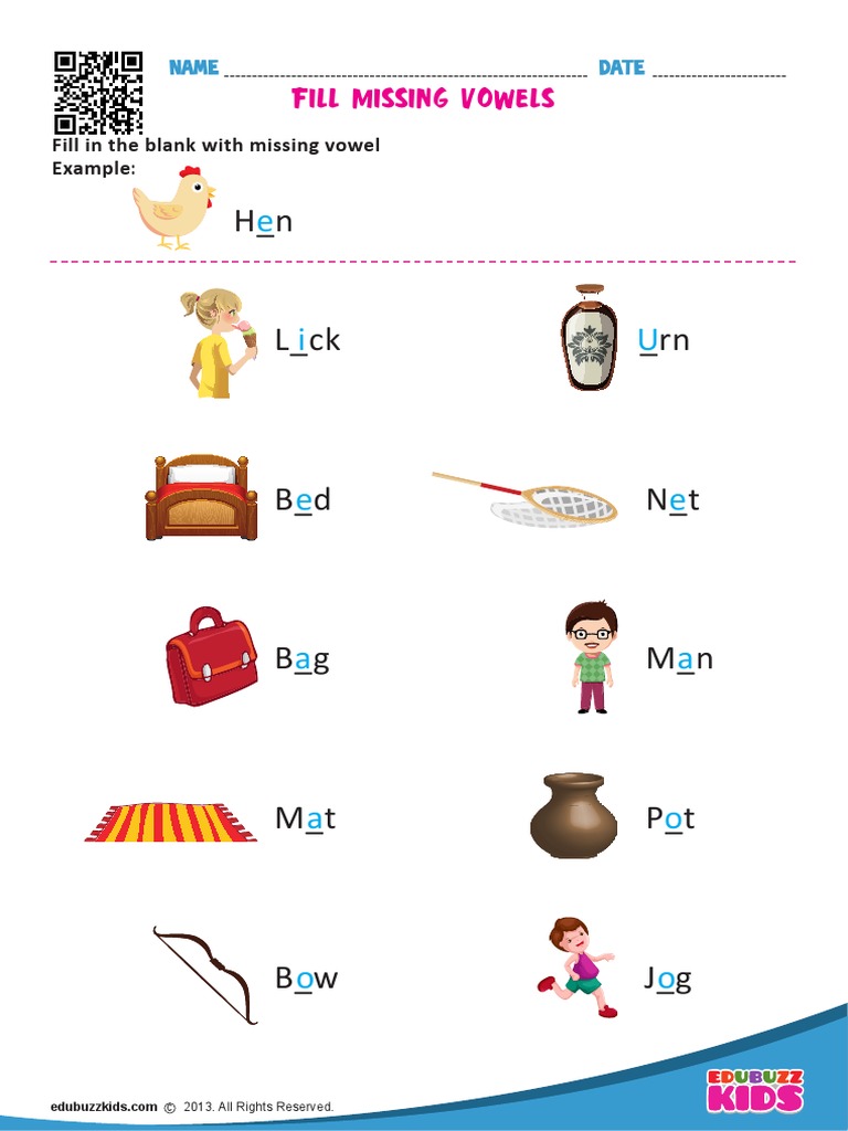A 5 Fill-Missing-Vowels | PDF