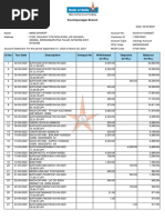 SBI Bank Statement Sample 2024 | PDF | Debits And Credits | Service ...