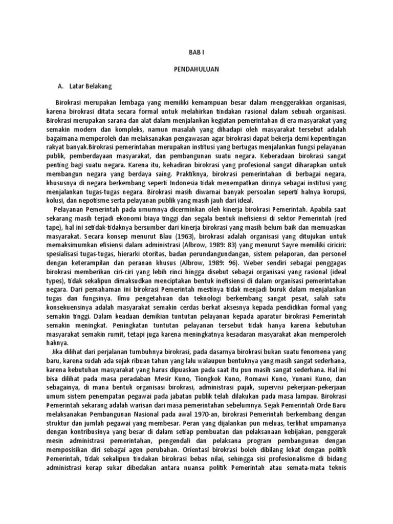 Makalah Tentang Birokrasi | PDF | Karier & Perkembangan | Ilmu Sosial