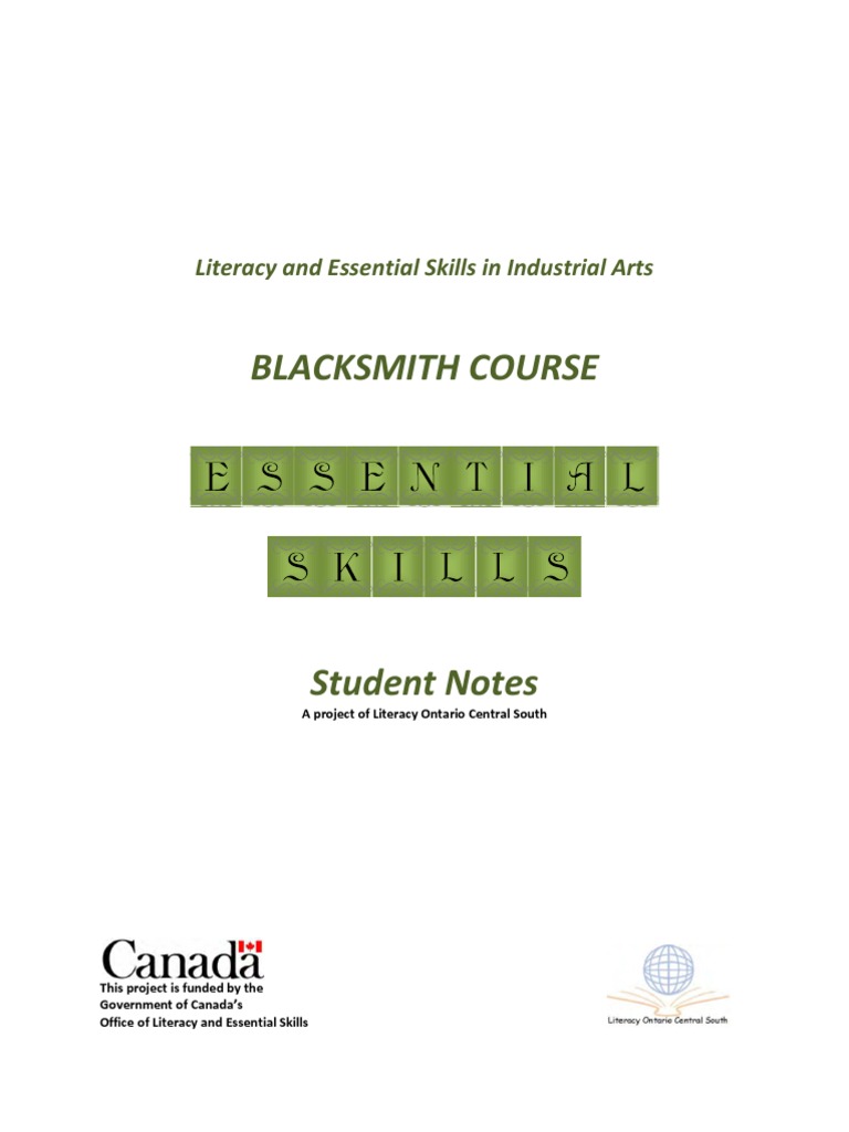 Blacksmith Student Notes | PDF | Forge | Blacksmith