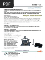 TAPPI T 441 - Water Absorptiveness (Cobb Test) | PDF | Materials