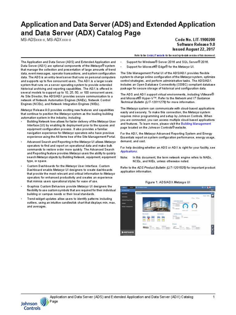 Application and Data Server (ADS) and Extended Application and Data ...