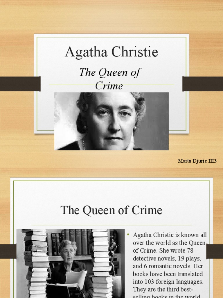 Agatha Christie: The Queen of Crime | PDF | Agatha Christie | Hercule ...