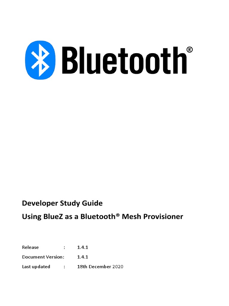 Developer Study Guide How To Deploy BlueZ On A Raspberry Pi Board As A Bluetooth Mesh ...