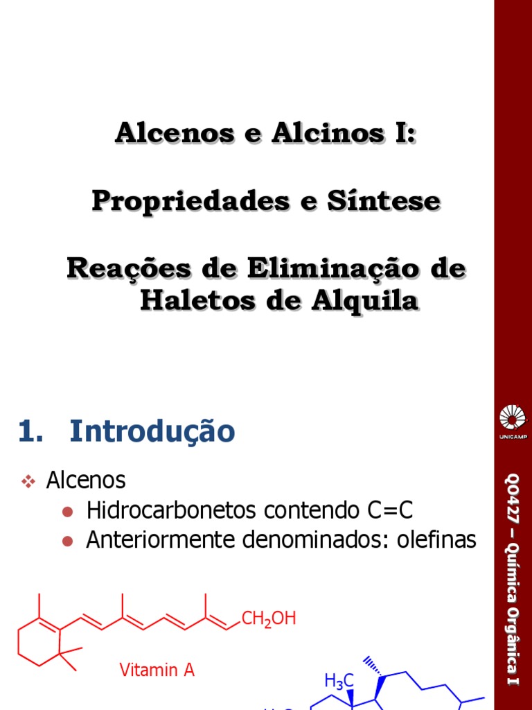 Aula-Alcenos Alcinos | PDF | Alceno | Química Orgânica
