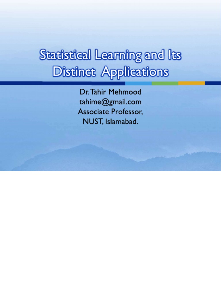 Introduction To Statistical Learning | PDF