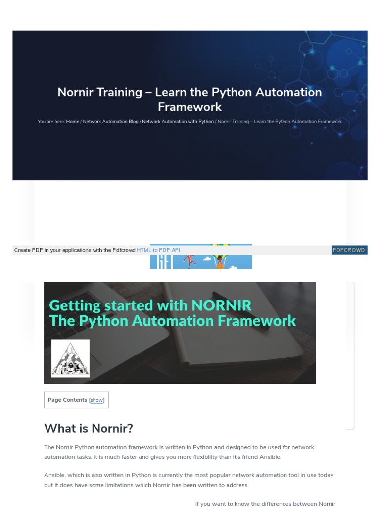 Nornir The Python Automation Framework Download Free Pdf Python Programming Language
