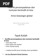 Isu-Isu Konflik Semasa Persempadanan Dan Tuntutan Bertindih Di Malaysia | PDF