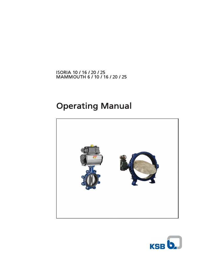 8449.8 - 16 - EN - ISORIA - MAMMOUTH Operating Manual | PDF | Valve ...