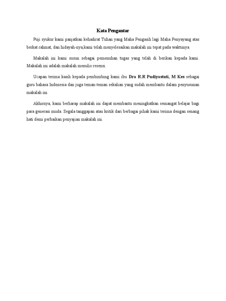 Makalah Resensi | PDF