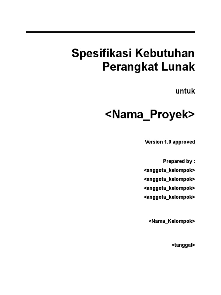 Template SKPL | PDF | Bisnis | Komputer