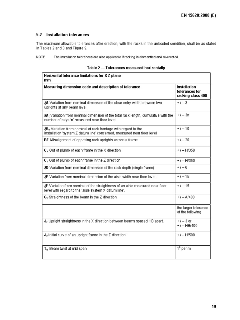 En 15620 | PDF | Engineering Tolerance | Metrology
