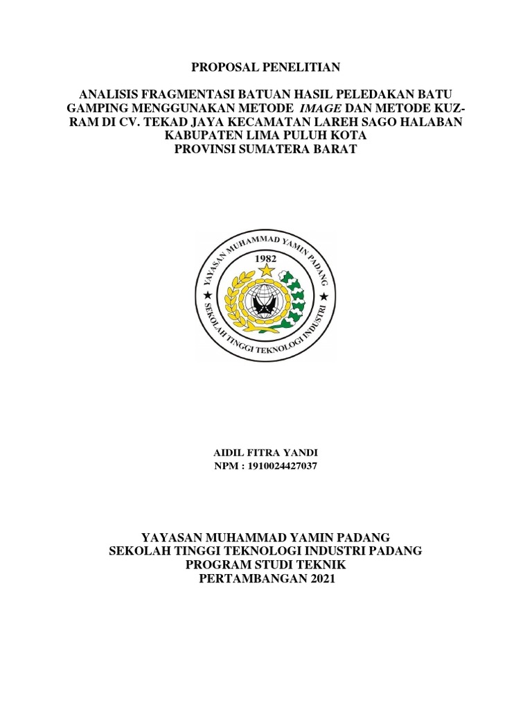 Proposal Penelitian Andi Perbaikan | PDF