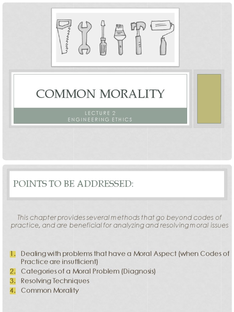 Common Morality: Engineering Ethics | PDF | Cost–Benefit Analysis ...
