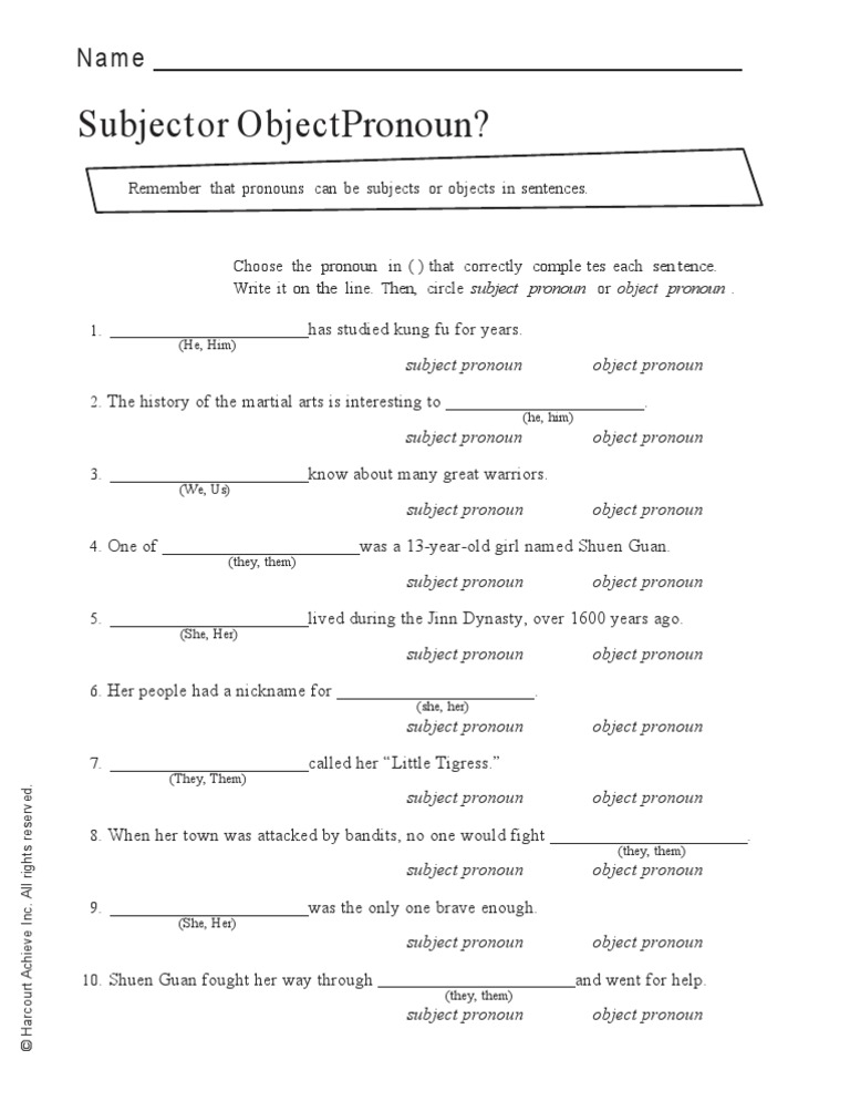 Pronoun Exercise | PDF | Grammatical Number | Syntax