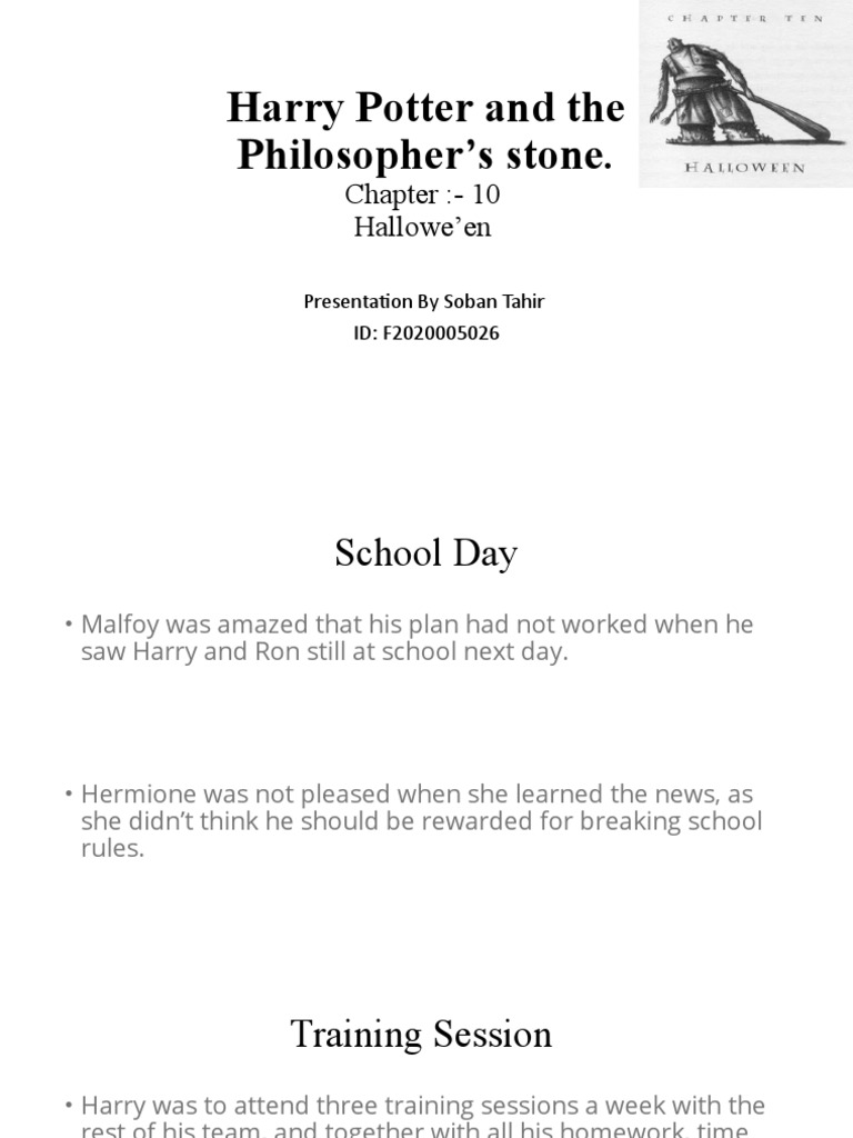 Chapter 10: Hallowe'en at Hogwarts | PDF